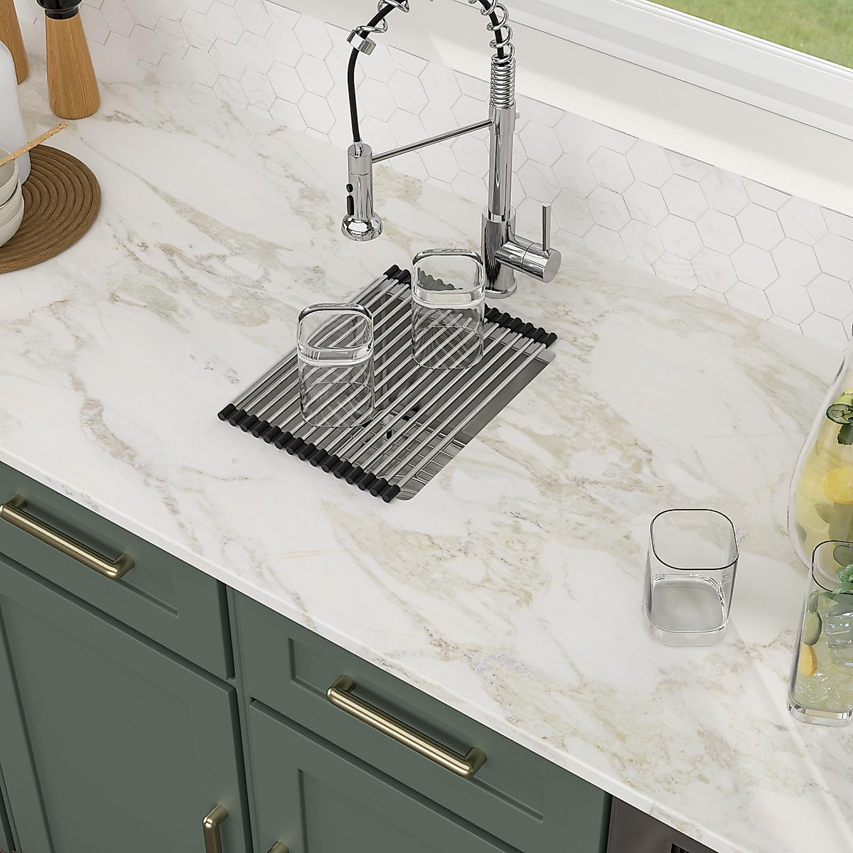 Bar Sink Undermount - Logmey Stainless Steel Bar Prep Sink 16 Gauge Small Kitchen Sink 9 Inch Deep RV Sink Single Bowl Kitchen Sink 13x15x9 Inches