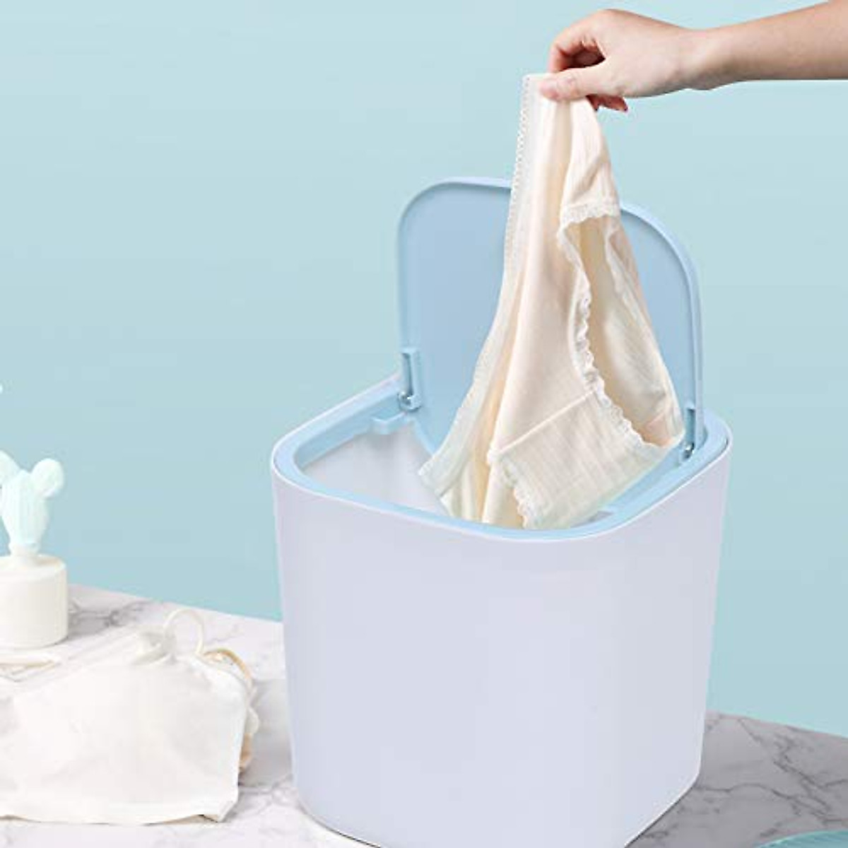 Mini Portable Washing Machine Underwear Ultrasonic Washing Machine Compact Laundry Machine with USB Cord for Underwear, Socks, Baby Clothes 3.8 L