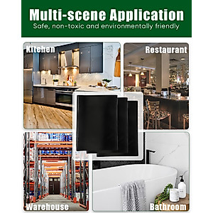 SEEKBIT 3 Pack Rat Sticky Traps 6X Extra Large, Black Mouse Glue Trap Sticky Trap for Mice and Rats, Enhanced Stickiness Trapping Pads Snakes Spiders Roaches for House Rodent Pest Control