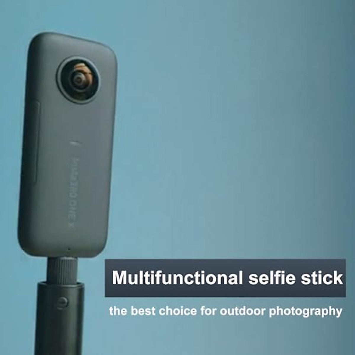 O'woda Invisible Selfie Stick for Insta360 X4, Extendable Portable Monopod Bullet Time Rotatable Handle Kit with Mini Camera Tripod for Insta360 X4, X3, ONE X2, ONE X, ONE RS