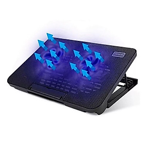 Laptop Cooler Cooling Pad, Dual Fan USB Powered Gaming Cooling Pad Stand High Speed Laptop Cooling Pad for 14in 15in 17in Devices