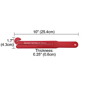 Food Bag Pouch Cutter Opener with Stainless Steel Blade and Squeezer for Kitchens - Includes EZ Hang Chain and Suction Cup for Easy Storage (1 Black - 1 Red (2pk))