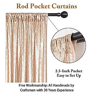 ShinyBeauty Sequence Backdrop Champagne 8FTx10FT Sequin Photo Backdrop Sequin-Backdrop-Curtain Elegant Backdrops 8x10-0827E