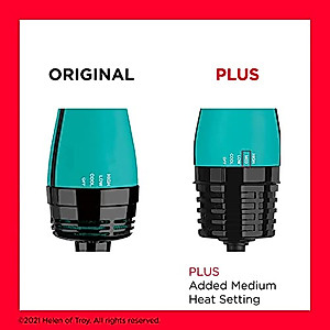 REVLON Salon One-Step Original 1.0 Hair Dryer and Volumizer Hot Air Brush, Teal - Diffuser, Ionic Technology, Adjustable Heat Settings, Cool Tip, Dryer Attachment