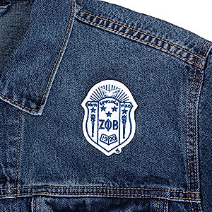 Desert Cactus Zeta Phi Beta Sorority Patch Embroidered Appliqué Patch Sew or Iron On Blazer Jacket Bag (Design 2) (3 inches)