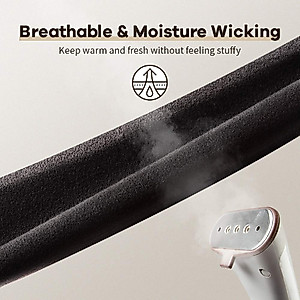 MANCYFIT Thermal Pants for Women Fleece Lined Leggings Underwear Soft Bottoms (Black, Small)