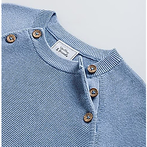 Stellou & friends Knit Romper - 2T Blue Toddler Romper, Baby Romper, Baby Boy Rompers