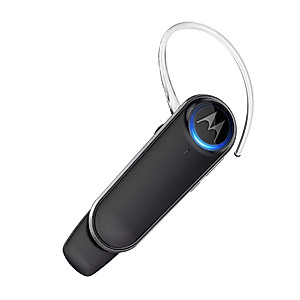 Motorola Boom 3 in-Ear Wireless Mono Alexa Enabled Headset - Noise Cancelling Bluetooth 5.0 Earpiece with Flip Microphone - 7-Hour Battery Life, 40-Foot Range - Ear Hook & Gel Buds