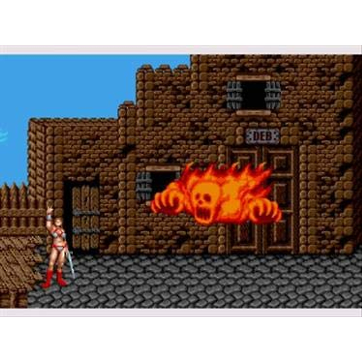 Golden Axe (Sega Genesis / Mega Drive) - Reproduction Video Game Cartridge with Clamshell Case and Manual