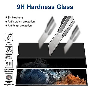 mozeeda [2 Pack] Galaxy S22 Ultra Privacy Screen Protector,Anti-Spy,3D Full Coverage,Anti-Scratch,9H Hardness HD Tempered Glass Black Film for Samsung Galaxy S22 Ultra 5G+ 6.8"