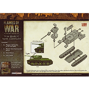Flames of War: Mid War: Soviet: T-34 (Early) Tank Company (SBX39)