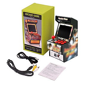 EASEGMER Mini Arcade Game Machines for Kids with 156 Classic Portable Handheld Video Games 16 Bit 2.8 Inches Screen Travel Gaming Electronic Toys Novelty Gift for Boys and Adults - Blue