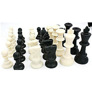 Professional Staunton Chess Set Combo , 4-Queens 3" King 17" Vinyl Roll-up Board 22" Chess Bag 50 Games Scorebook & Pens Tournament