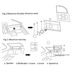 ePathChina 2pcs 140W T280 High Efficiency Mini Dome Tweeter Speakers for Car Audio System
