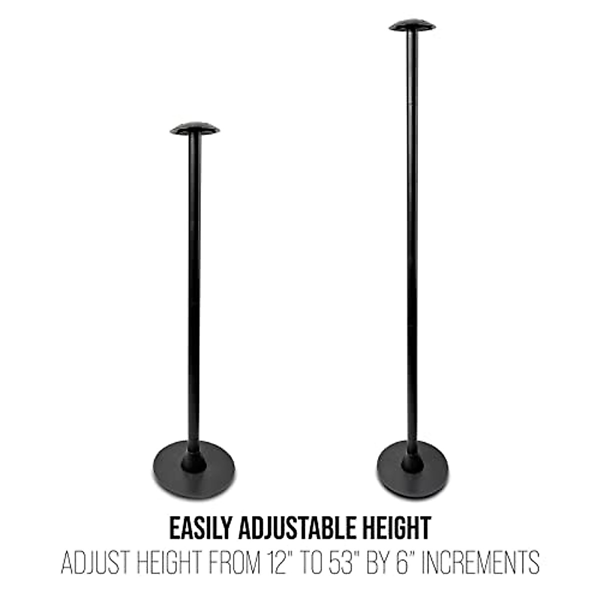 North East Harbor Storage Cover Support Pole Adjustable 12" to 53" Height for Boat Covers, Outdoor Grills, Patio Tables, Outdoor Patio Furniture, etc. - Prevents Water from Pooling or Standing