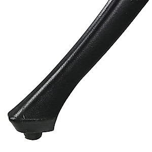 Sunnydaze Square Patio Dining Table - Outdoor Heavy-Duty Black Cast Aluminum - 4-Person Outside Patio Furniture with Umbrella Hole - Modern Dinette Table - Outdoor Patio Table - 35-Inch