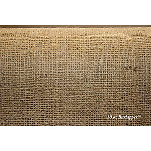 Burlapper Burlap Roll, 12" x 10 yd, Medium Weight 10 oz Jute Fabric for Table Runner, Banner, Placemats, Arts, Crafts, Sewing, Wedding, Baby Shower, Lawn and Garden; Natural Edges (Made in USA)