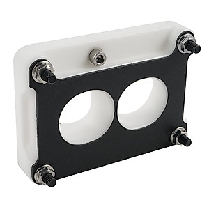 NICECNC TBI Intake Manifold Adapter for 1.75 TBI Throttle Body to Holley 4412 2300 Compatible with Chevrolet Fits 2 Barrel Manifold 500 350 CFM For Holleys and Early Autolite Carbs