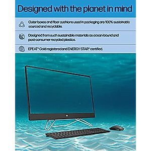 HP All-in-One Bundle PC, 27" Full HD Micro-Edge Touchscreen Display, 12th Generation Intel Core i7 Processor, Intel Iris Xe Graphics, 16 GB SDRAM, 512 GB SSD, Windows 11 Home OS, Wi-Fi (cb1180, 2022)