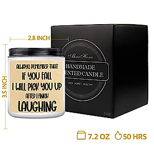 AharHora Funny Gifts for Best Friend, Hilarious Gag Gifts, Vanilla Scented Candles BFF Gifts, Humorous Unique Candle Gifts for Women Men Best Friend Bestie Coworker Birthday Friendship Female Joke