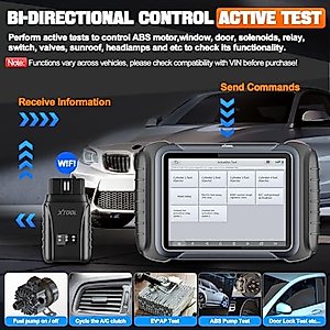XTOOL D8W Wireless Bidirectional Scan Tool, Topology OBD2 Scanner with 3-Year Updates, ECU Coding, PMI, 38+ Resets, Crankshaft Relearn, CAN FD/DoIP, Full Diagnostic Scanner for Car
