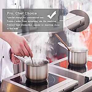 ChangBERT Induction Cooktop 1800W NSF Certified Commercial Grade Durable Countertop Burner Pro Chef Professional 18/10 Stainless Steel Housing Schott Glass 10-Hour Timer
