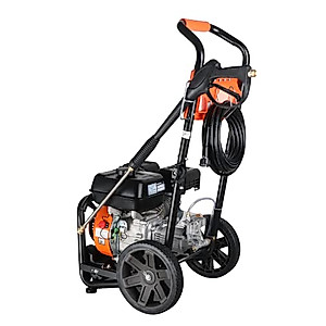 Genkins GPW3200 Gas Powered Foldable Pressure Washer 3200 PSI and 2.5 GPM, Soap Tank and Five Nozzle Set | Compact & Foldable