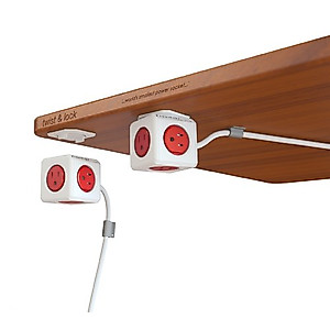 PowerCube Extended, 5 Outlet Adapter and Surge Protector 5ft Extension Cord Power Strip with 5 outlets 4320RD/USEXPC