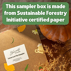 Heavenly Tea Leaves Organic Loose Leaf Herbal Tea Sampler (Approx. 90 Cups of Tea), 9 Naturally Caffeine-Free Tisanes - Great Hot or Iced, Gifts for Her, Health & Immune Support