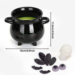 Halloween Witches Candle Cauldron Decorations Indoor - Halloween Candles Vintage Farmhouse Gothic Decoration for Home Bar Indoor Room Tables - Unique Gifts for Him Her