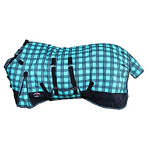 CHALLENGER 70" 1200D Turnout Waterproof Horse Tough Winter Blanket Heavy Belly Band 579B