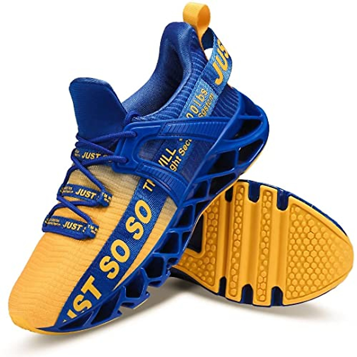 UMYOGO Mens Fashion Sneakers Walking Breathable Non Slip Gym Running Tennis Shoes