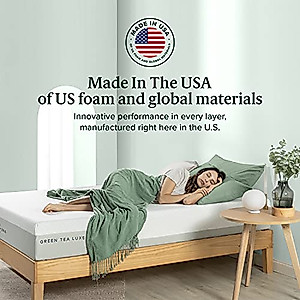 ZINUS 10 Inch Green Tea Luxe Memory Foam Mattress / Pressure Relieving / CertiPUR-US Certified / Bed-in-a-Box / All-New / Made in USA, Twin