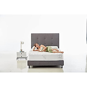 Oliver & Smith California King Mattress - 10 Inch Hybrid Cal King Mattress - Pocketed Coil Springs & High Density Premium Cold Foam with Breathable Polyester Cover - Comfort Tight Top- Medium Firm