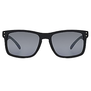 Panama Jack Men's Silver Flash Classic Wayfarer Sunglasses, Black, 56