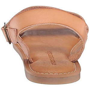 Amazon Essentials Women's Two Strap Buckle Sandal, Natural, 7.5