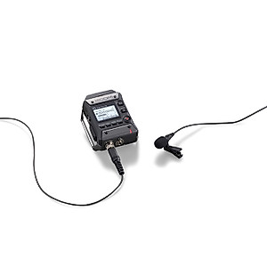 Zoom F1-LP Lavalier Body-Pack Recorder, Audio for Video Recorder, Records to SD Card, Battery Powered, Includes Lavalier Microphone