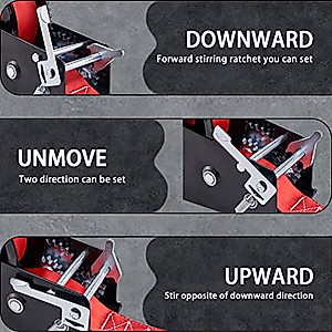 TYT 3500LB Boat Trailer Strap Winch with 10M Red Strap, Sturdy Long-Lasting Gear Hand Crank Winch, Operated Two Way Ratchet Manual Winches for Towing Pulley Boat Trailer Truck RV Jet Ski Marine Winch