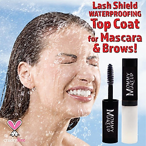 Lash Shield Waterproofing Top Coat for Mascara & Brows - Sweatproof, Tear-proof, Waterproof, Smudge-proof Mascara Fixer - Long Lasting Clear Eyelash Sealer by Mommy Makeup