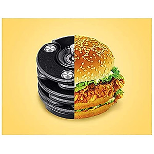 Bicycle Anti-Theft Lock, Mountain Bike Fixed Folding Lock, Bicycle Chain Lock, Creative Burger Lock