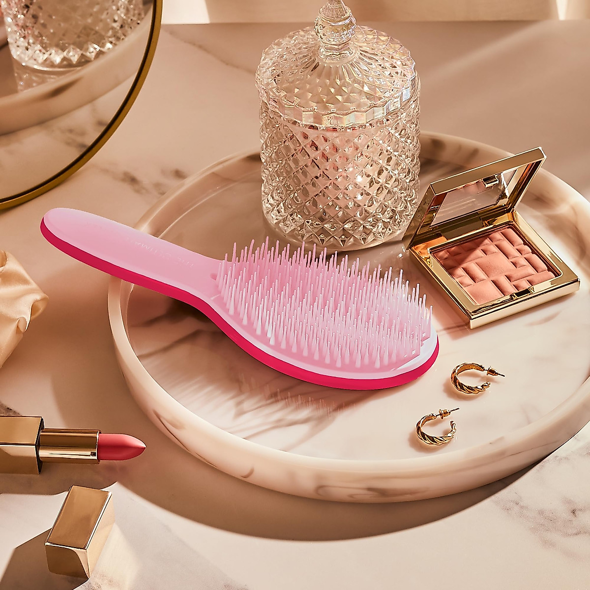Tangle Teezer The Ultimate Styler Hair Styling Brush for Dry Styling, Maintains, Blends & Adds Volume, Texture & Shine, Sweet Pink