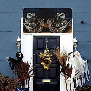 American West Rodeo Hat Personalized Party Banners-Vibrant Party Decorations For Birthday Parties And Events