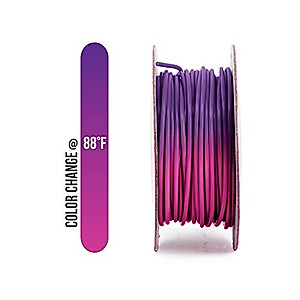 Gizmo Dorks ABS Filament 1.75mm 200g for 3D Printers, Heat Color Change Purple to Pink