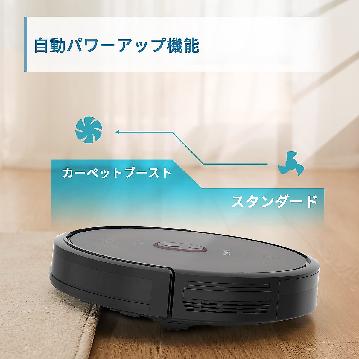 UONI S1 Robot Vacuum Cleaner, Works with Alexa, Quiet, Super-Thin, 2000Pa Strong Suction, Wi-Fi Connected, Self Charging Robotic Vacuum Cleaner, Ideal for Pet Hair, Hard Floors and Carpets(Black)
