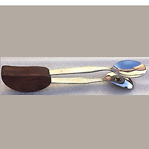 AAR Traditional Irish Percussion Session folk Rosewood Metal Stainless Steel Spoons (Steel&Wood)