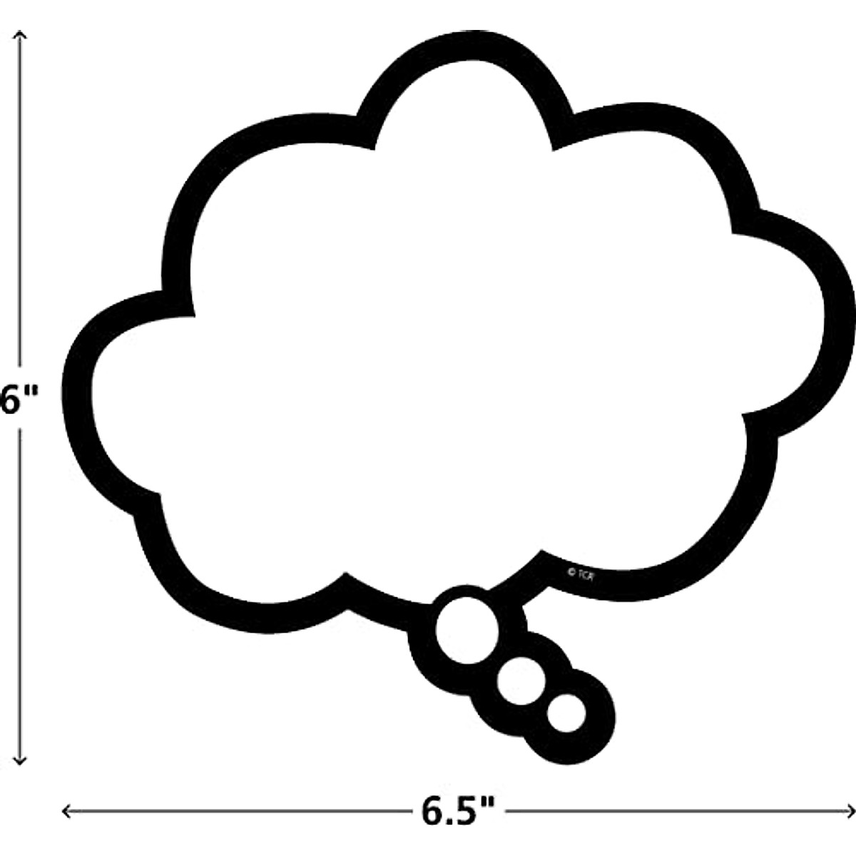 Teacher Created Resources Black and White Speech/Thought Bubbles Accents (5592)