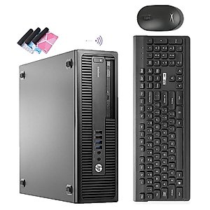 HP EliteDesk Desktop Computer,800 G2 Office Small Form Factor PC, Windows 10 Desktop,i7 Tower,16GB RAM,1TB SSD + 2TB HDD,DVDRW,DP,HDMI,WiFi,BT,VGA,Wireless K&M+TJJ Pad (Renewed)