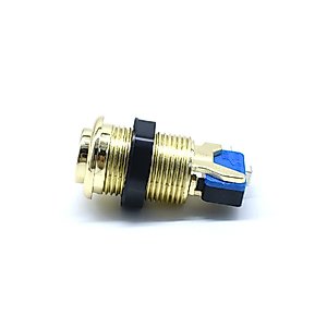 Arcity 6 Pcs Arcade Push Buttons Chrome Plating American Type Standard Golden with Microswitch Jamma MAME DIY Game Machine Console Cabinet Parts New