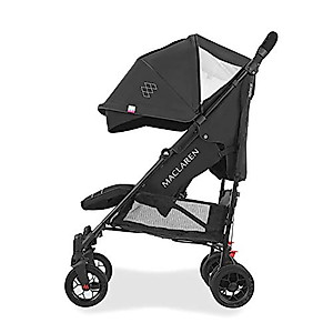 Maclaren Techno Arc Stroller- For newborns up to 55lb with extendable UPF 50+/waterproof hood, multi-position seat and 4-wheel suspension. Compatible with carry cot. Accessories in the box