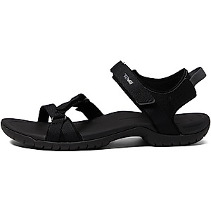 Teva Women's Hurricane Drift Sandal, Black/Black, 8